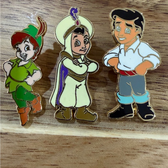 Disney | Accessories | Disney Parks Peter Pan Aladdin Prince Eric As ...
